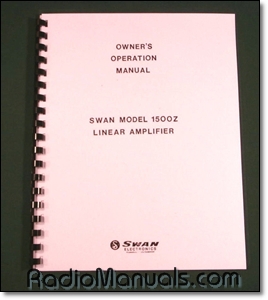 Swan Radio Instruction and Service Manuals