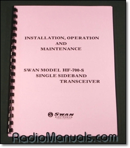 Swan Radio Instruction and Service Manuals