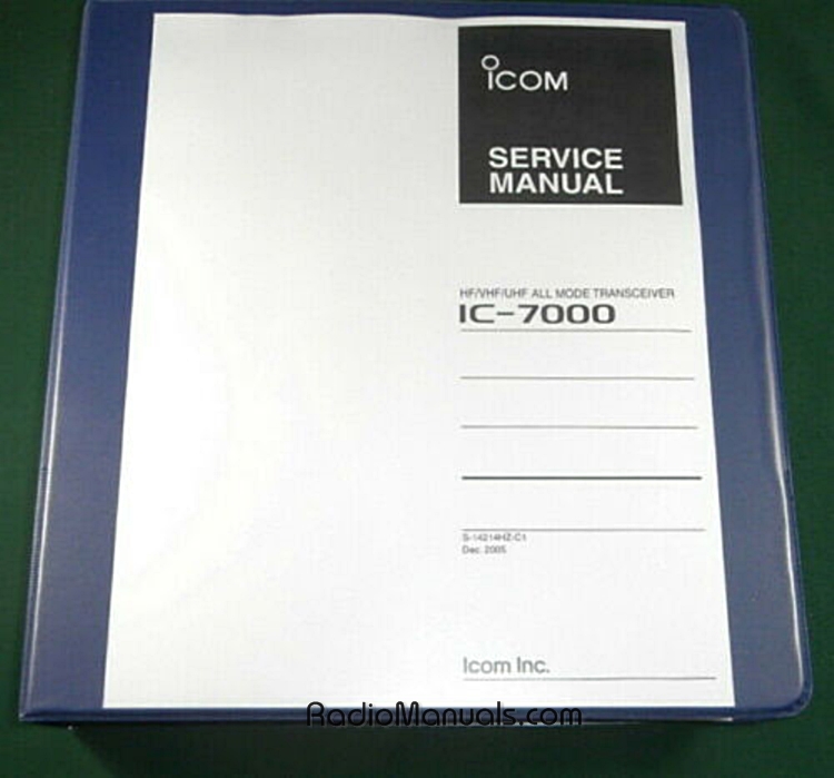 Icom IC-7000 Service Manual