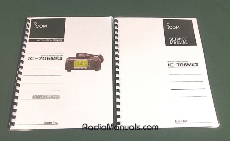 ICOM IC-706MKII Service & Instruction Manuals []