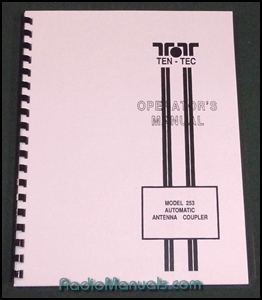 TenTec Instruction and Service Manuals